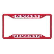 Wisconsin Badgers #1 Fan Metal License Plate - Walmart.com