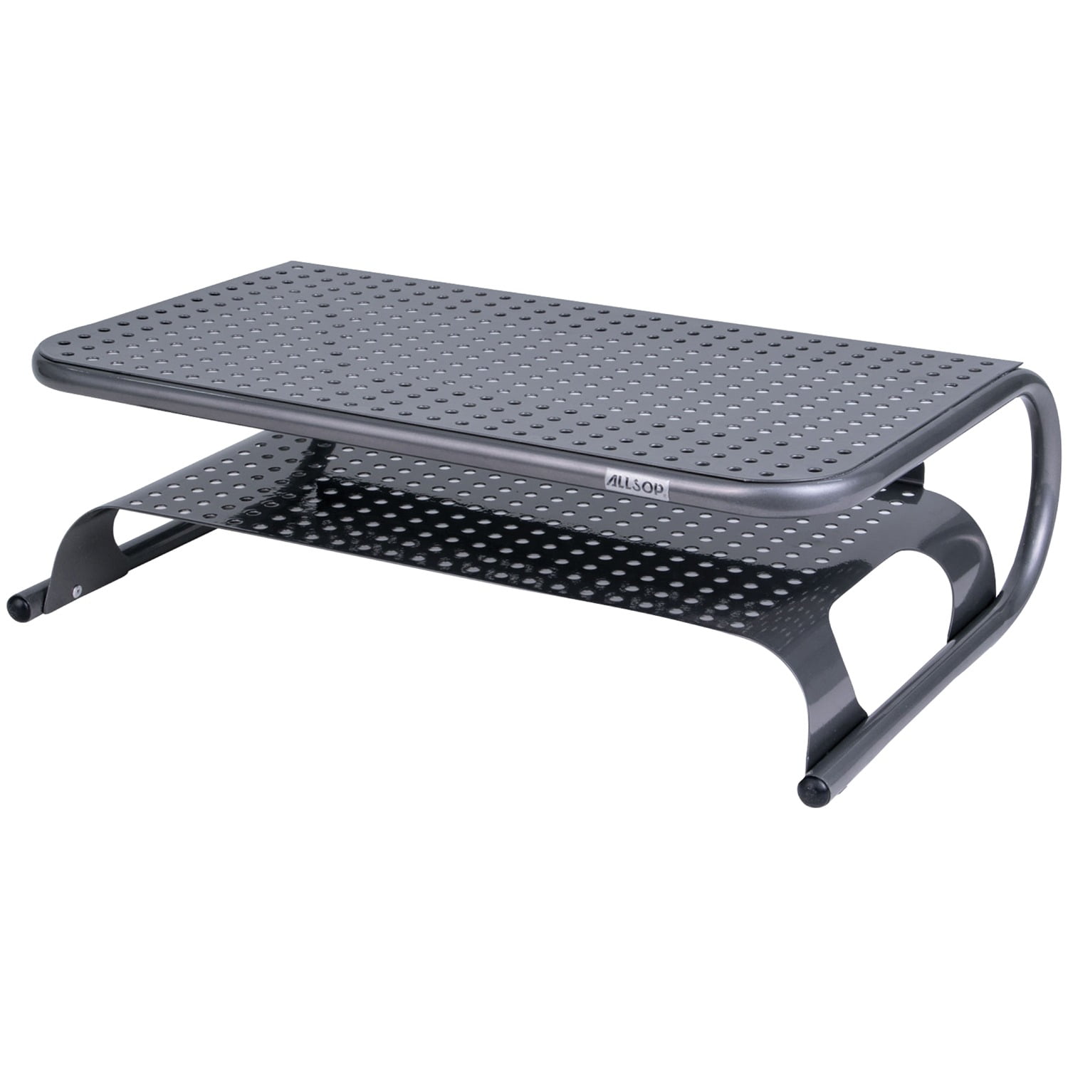Allsop, ASP27873, Metal Shelf Computer Stand, 1 Each, Pewter - Walmart.com