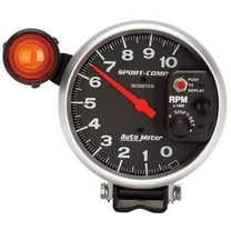 AUTO METER 3904 5IN TACH, 10,000 RPM, SHIFT-LITE, SPORT-COMP - Walmart.com