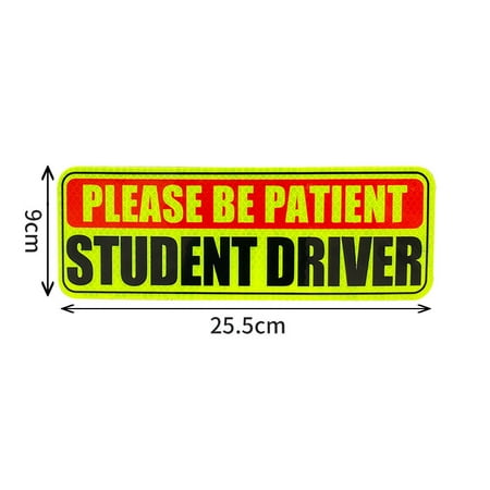 JOYWEI 3pcs Student Driver Magnet for Car, Please Be Patient Student ...