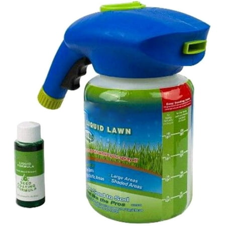 Portable Lawn Grass Seed Sprayer Suit with 5L Kettle + 59 ml Booster ...