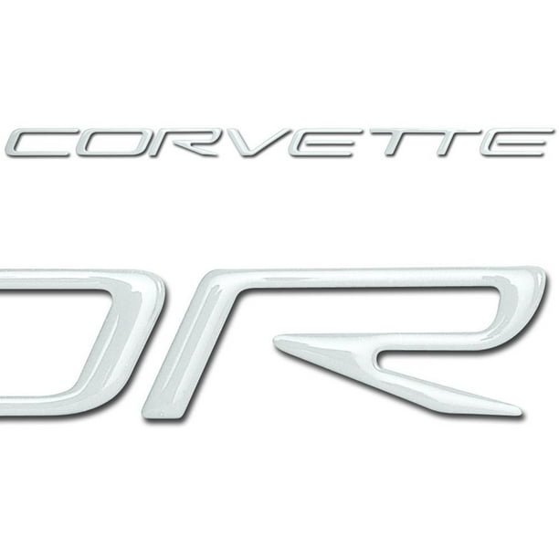 1997-2004 C5 Corvette Front Domed Decal Letters Chrome - Walmart.com ...