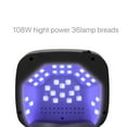 S10 Rechargeable Nail Lamp 108W - Cordless UV LED Nail Dryer for Gel ...
