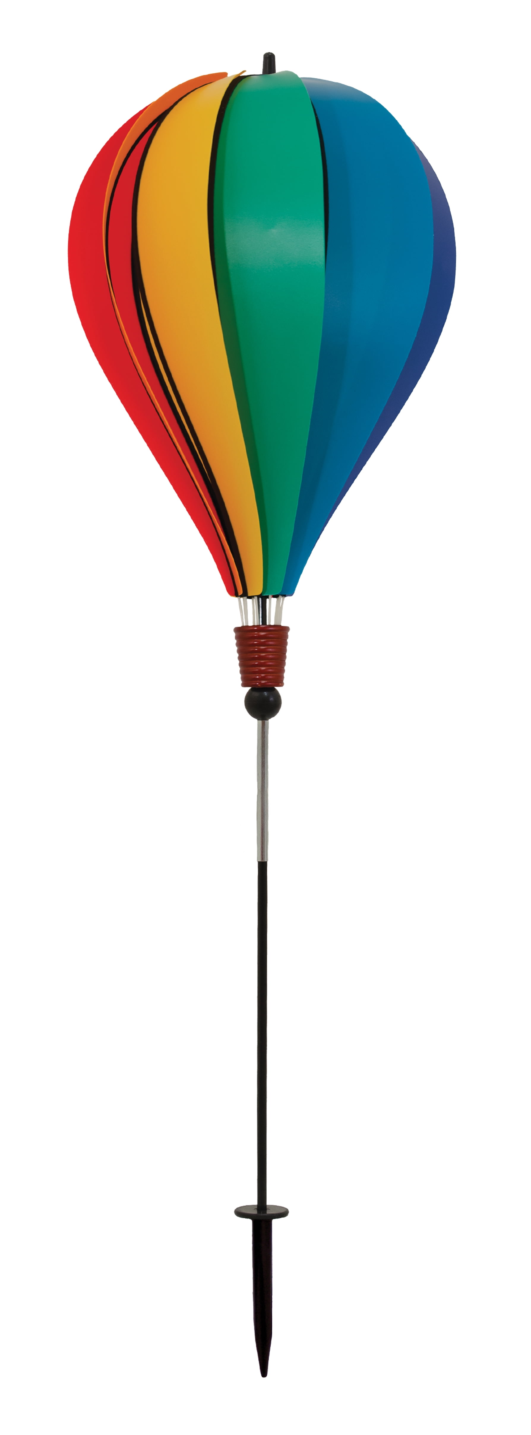 In The Breeze 1078 — Rainbow Poly 10-Panel Hot Air Balloon Ground ...