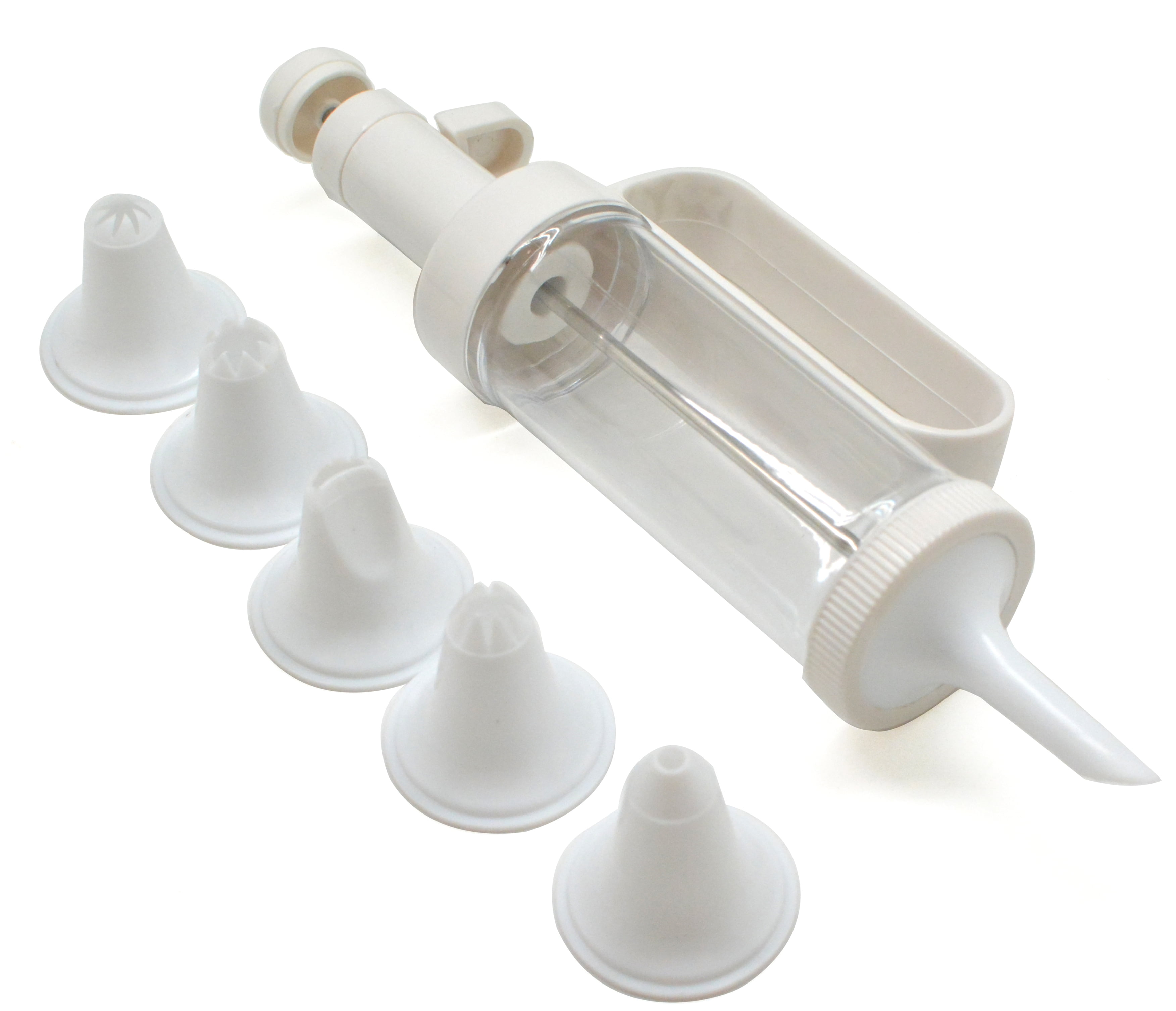 PRESS Piping Professional Syringe/Injector with 6 Nozzles, Ideal for ...