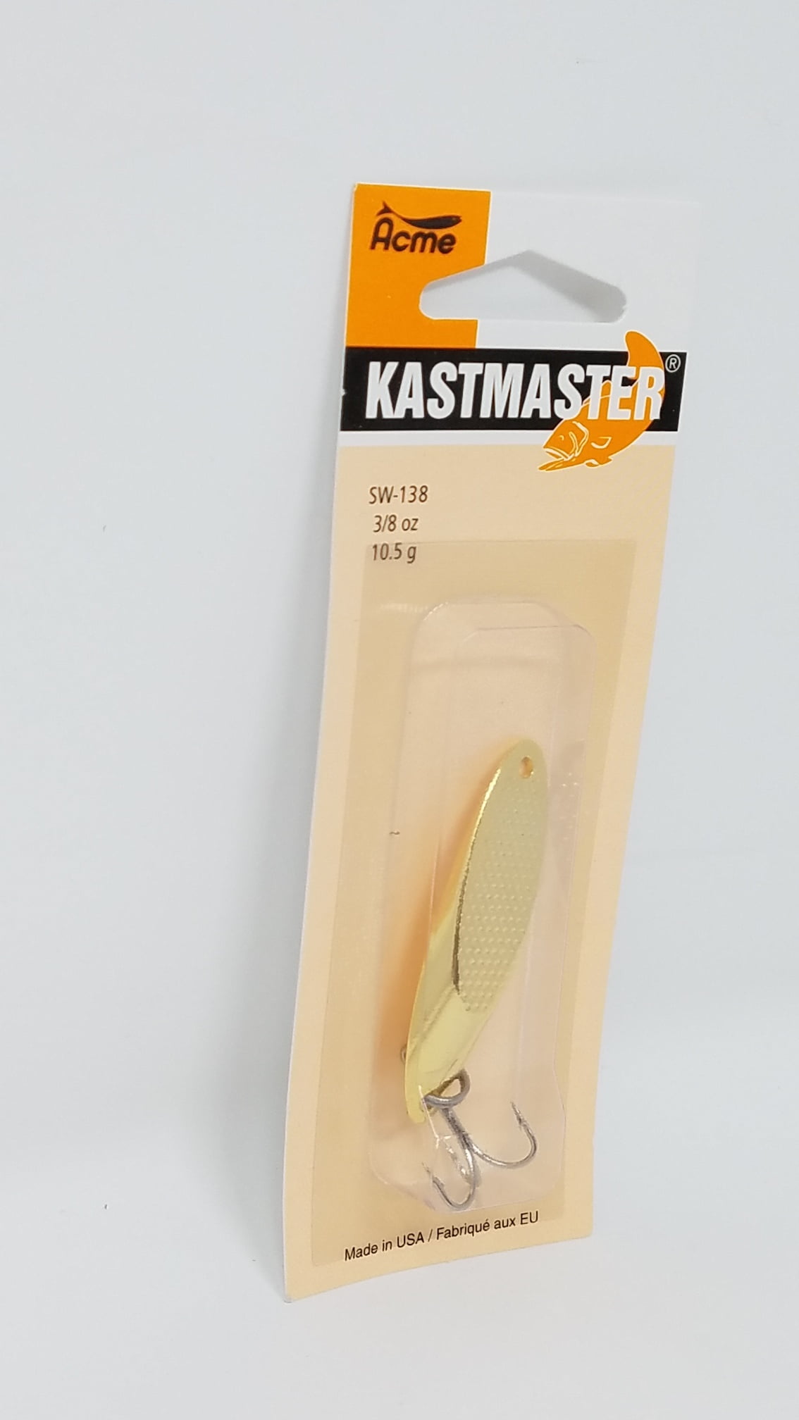 Acme Tackle Kastmaster Hammered Fishing Lure Spoon Gold 3/8 oz ...