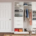 RealRooms Eiler 3 Drawer Modular Closet Unit, Wood Furniture System ...