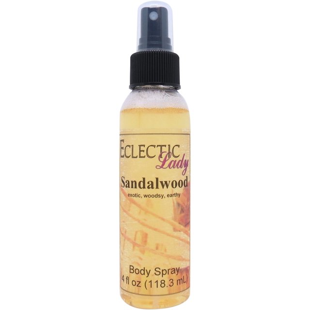 Sandalwood Body Spray, Eclectic Lady, Hydrating Mist, Unisex, 4 oz ...