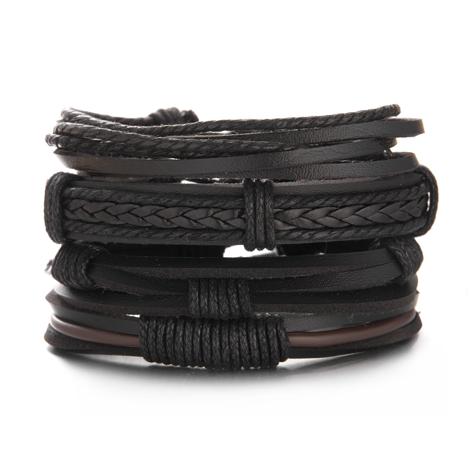 Click here for Xmhytop-A Adjustable Braided Leather Cuff Bracelet... prices