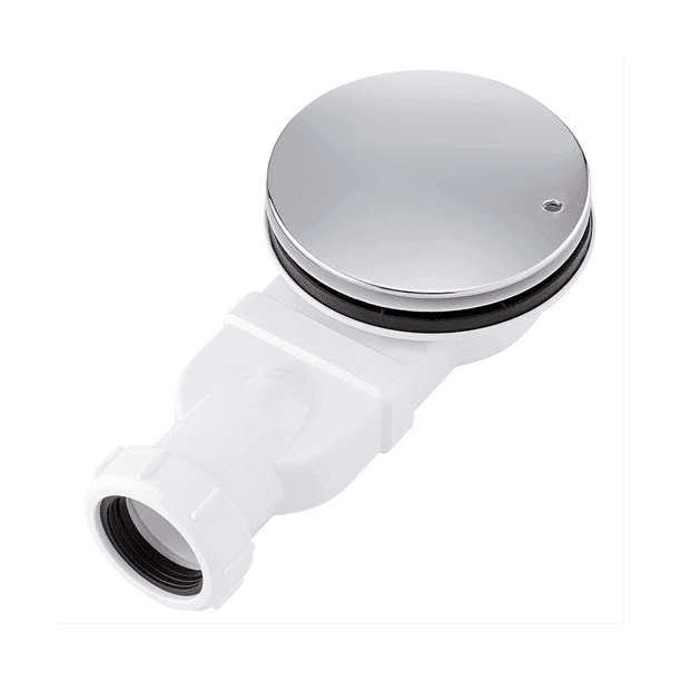 Low Shower Drain Chrome Plated ABS Shower Tray Siphon Slim Drain 90mm 36 L/Min Water Flow, Trap ...