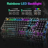 T3 Wireless RGB LED Light Gaming Keyboard and Mouse Combo for PC ...