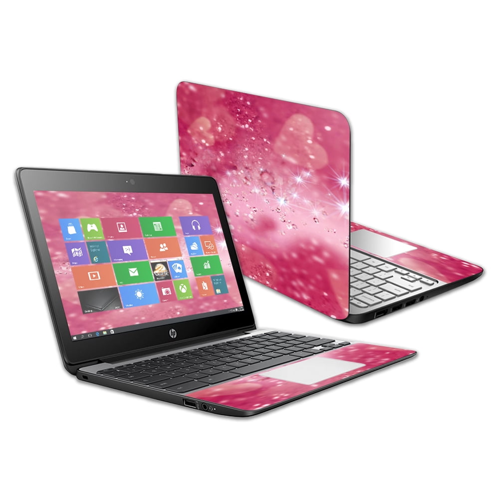 Skin Decal Wrap Compatible With HP Chromebook 11 G5 11.6" Pink Diamonds ...