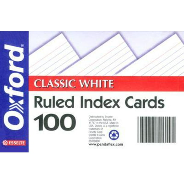 *INDEX CARDS 4X6 RULED 100 CT | Walmart en línea