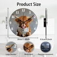 1 pc MDF Printed Wall Clock for Home Living Room Bedroom Decoration ...
