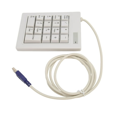 USB Numeric Keypad,18 Key Mechanical Numeric Keypad Wired Linear Action ...