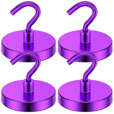 20Pack Heavy Duty Magnetic Hooks, 25 lbs Strong Neodymium Magnet Hooks ...