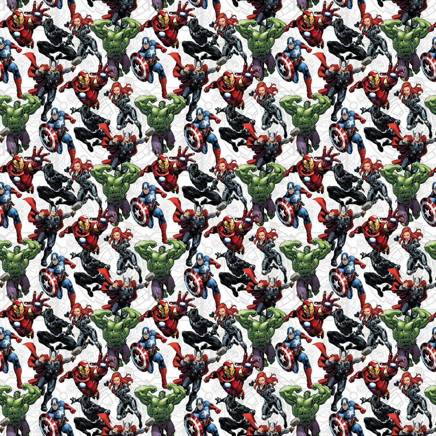 Marvel Avengers 67705 Avengers Unite 100% Cotton fabric by the yard ...