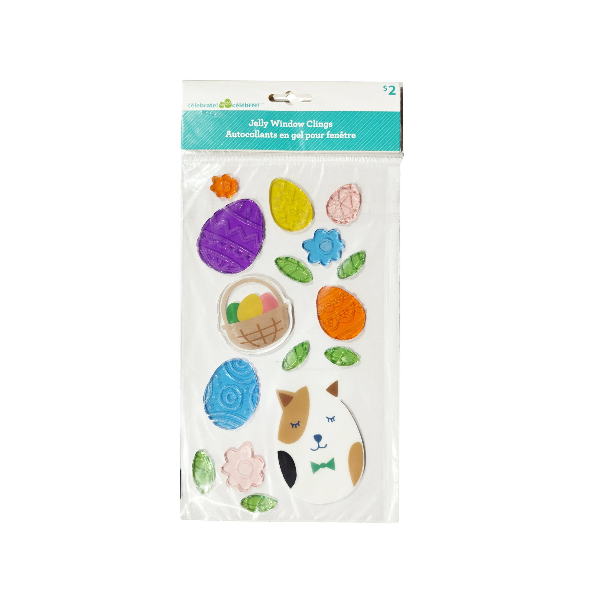 Click here for Way To Celebrate 5.9X 9.84 Colorful Jelly Window C... prices