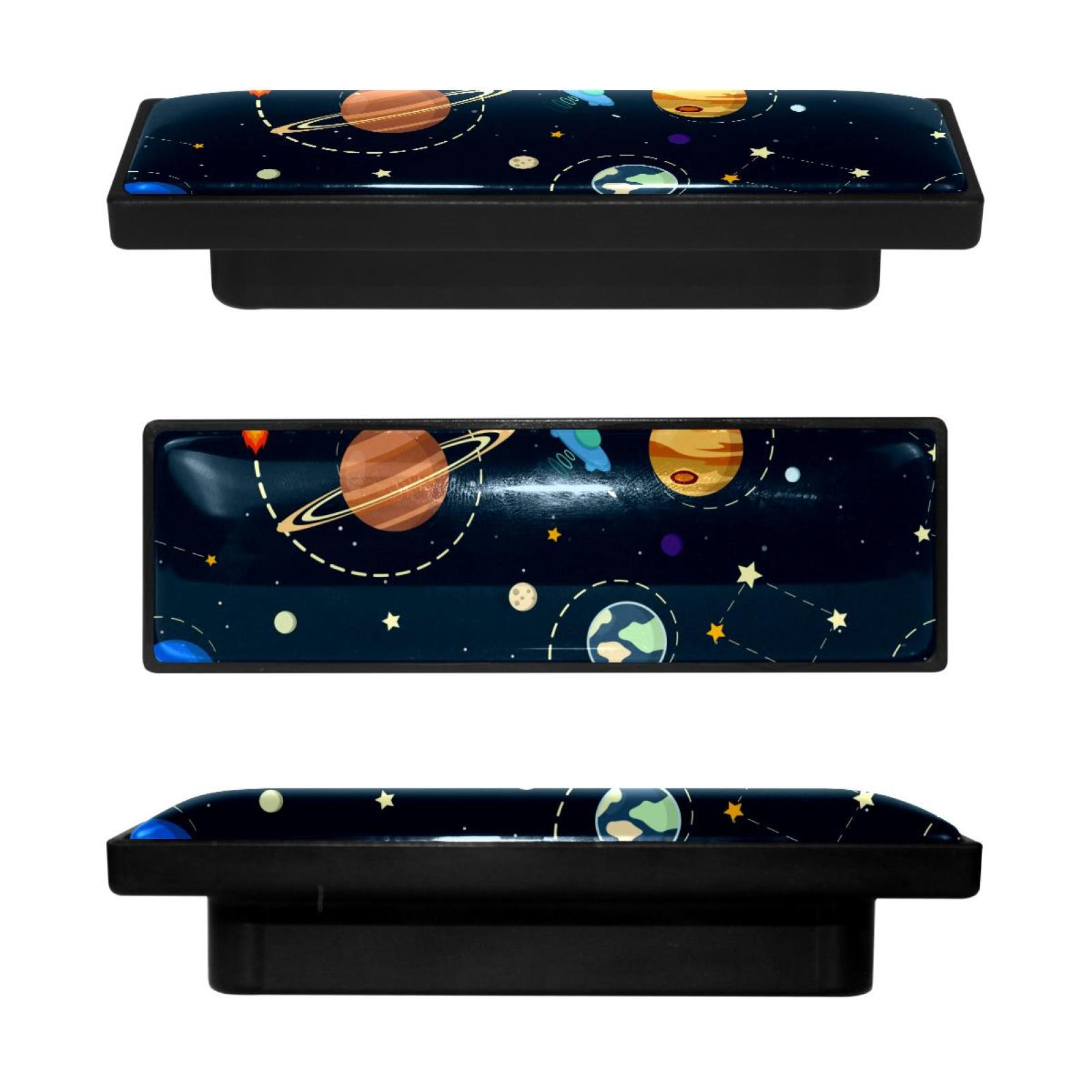 4 Pcs Rectangle Cabinet Handle Cupboard Knob Drawer Pulls Handle Planet ...