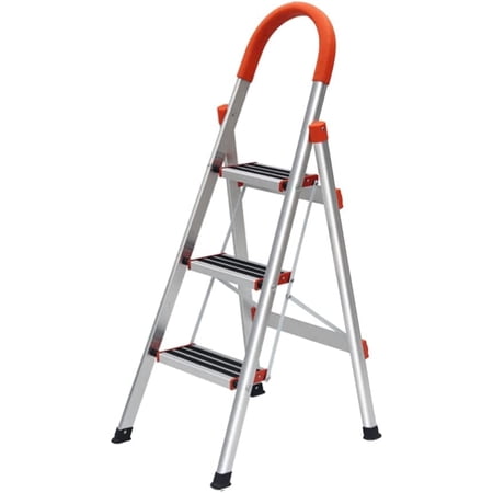 Step ladders Foldable 3 Step Ladder Folding Step Stool with Handgrip ...