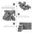 Grey Wall Bricks Model Brick Building Set 20pcs Miniature Bricks ...