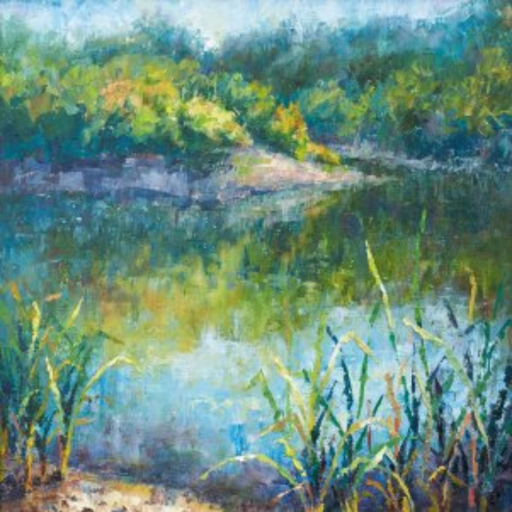 Outdoor Waterproof and Weatherproof Wall Canvas Art, DAYDREAM IN BLUE ...