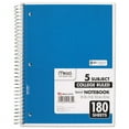 "Spiral Notebook, 5 Subject, Medium/college Rule, Randomly Assorted ...