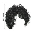 GXXGREAT Women's Wig Black Small Curly Wavy Fiber High Temperature ...
