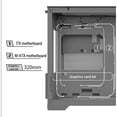 WJCOOLMAN Mini PC Case M-ATX/ITX Sea View Room Dual Tempered Glass ...