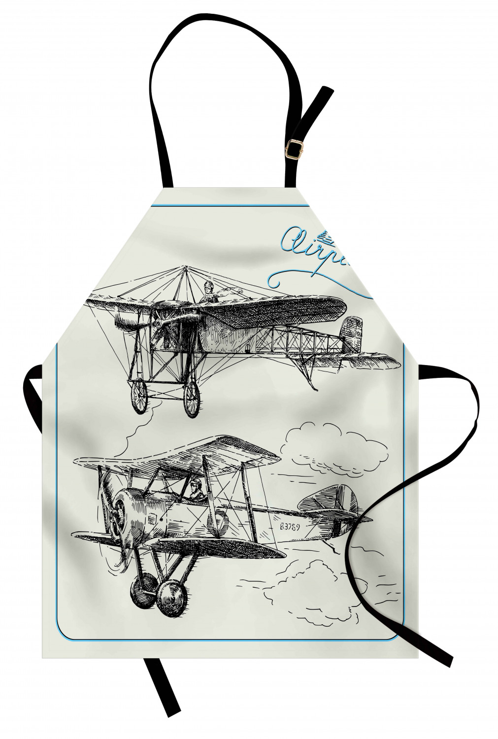 Airplane Apron Classic Nostalgic Planes Aircraft Propeller in the Sky ...
