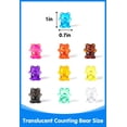 100 Pcs Translucent Bear Counters - 10 Colors - Kindergarten Classroom ...