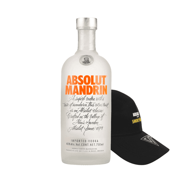 Vodka Absolut Mandarin + Gorra Absolut | Walmart en línea