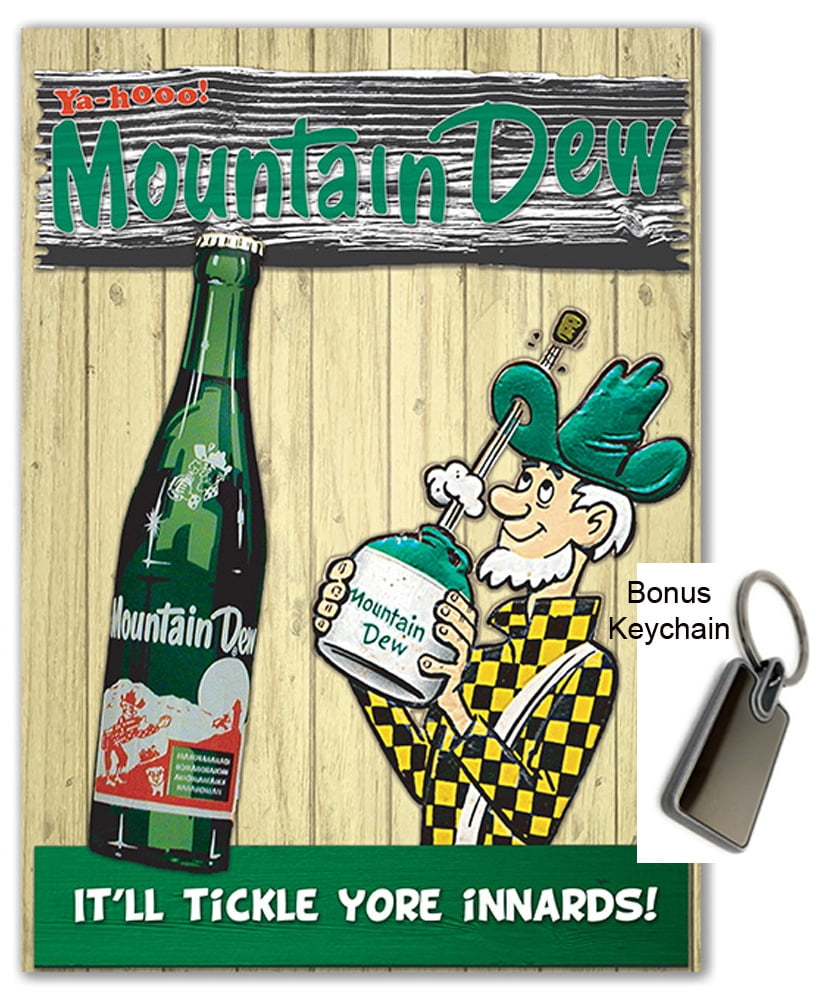 Mountain Dew Nostalgic Metal Tin Sign 17x12 inch Retro Home Decor Plus ...