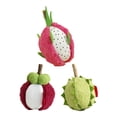Simulation Fruit Plush Chewing Toy For Pet Cats Dog Chew Enhances ...
