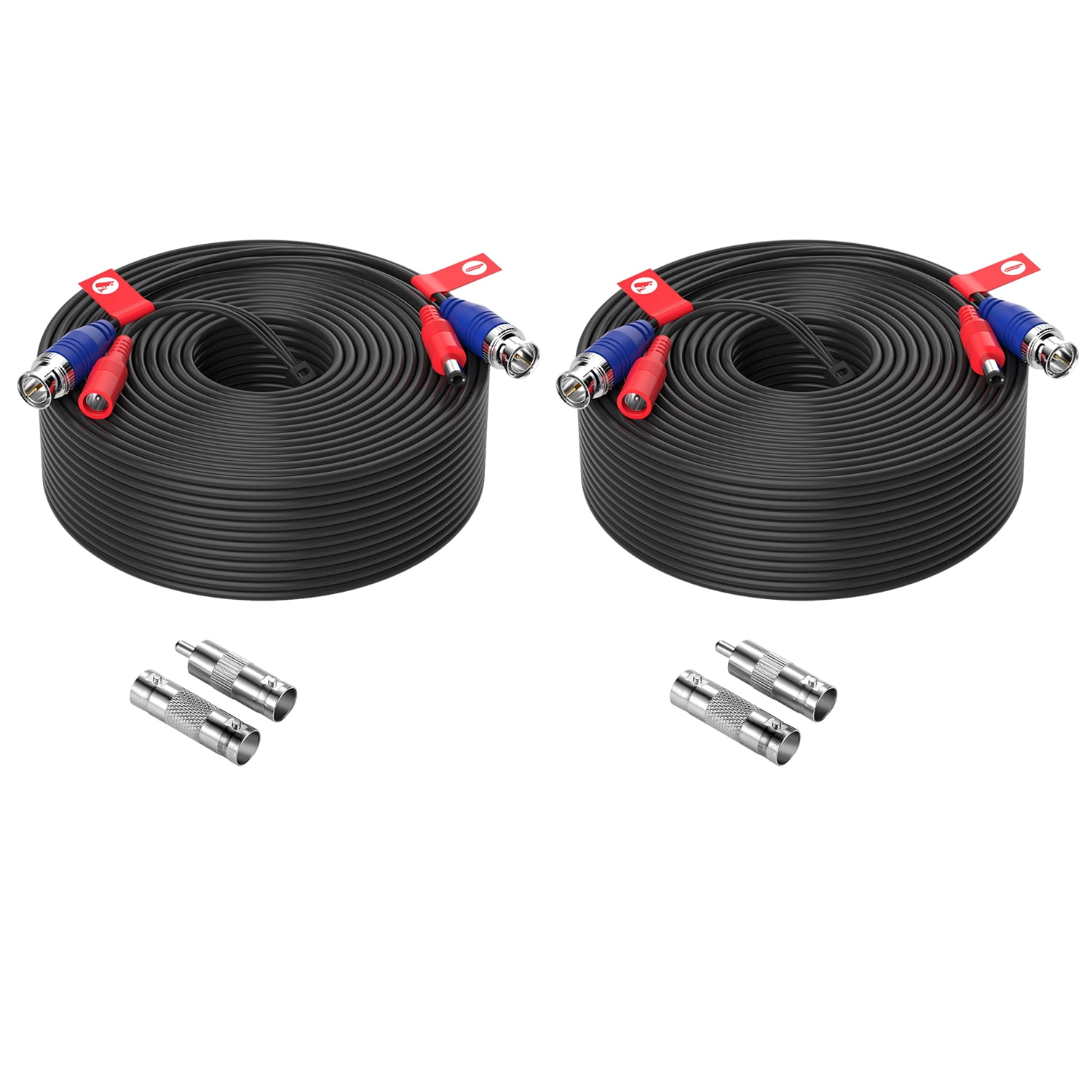 ZOSI 2 Packs 150ft (45 Meters) All-in-One Video Power Cable, BNC ...