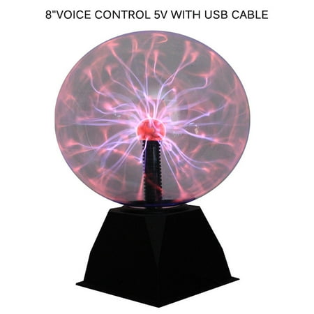 outdoorline Magic Plasma Ball USB Static Ball Crystal Lightning Ball Sound Controlled Plasma ...