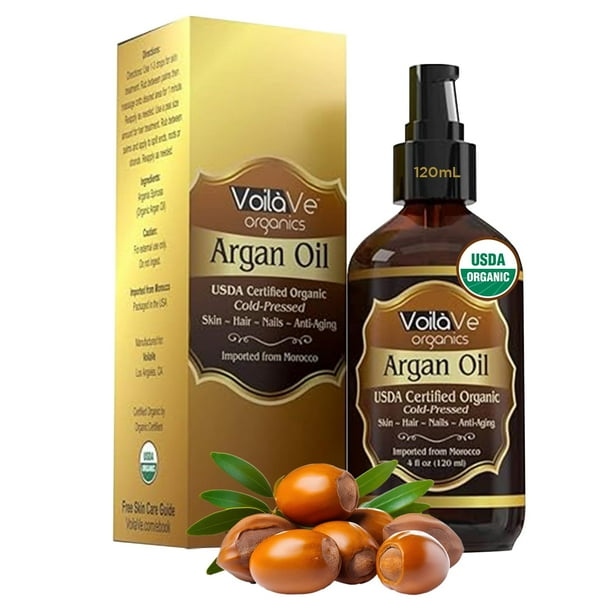 Aceite de argán VoiLave 100% orgánico puro para piel, uñas y cabello ...