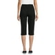 Real Size Women's 17" Stretch Pull On Capri - Walmart.com