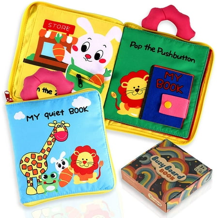 ICHUDAN Quiet Book for Toddlers - Activity Busy Book Montessori Toys ...