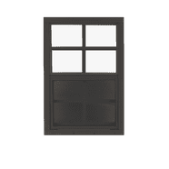 Shed Windows and More Transom Window 12" x 36" Double Pane Low E ...