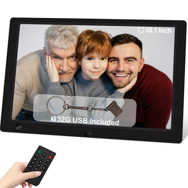 10 Inch Digital Picture Frame with 32G USB Drive, 1080P HD Digital ...