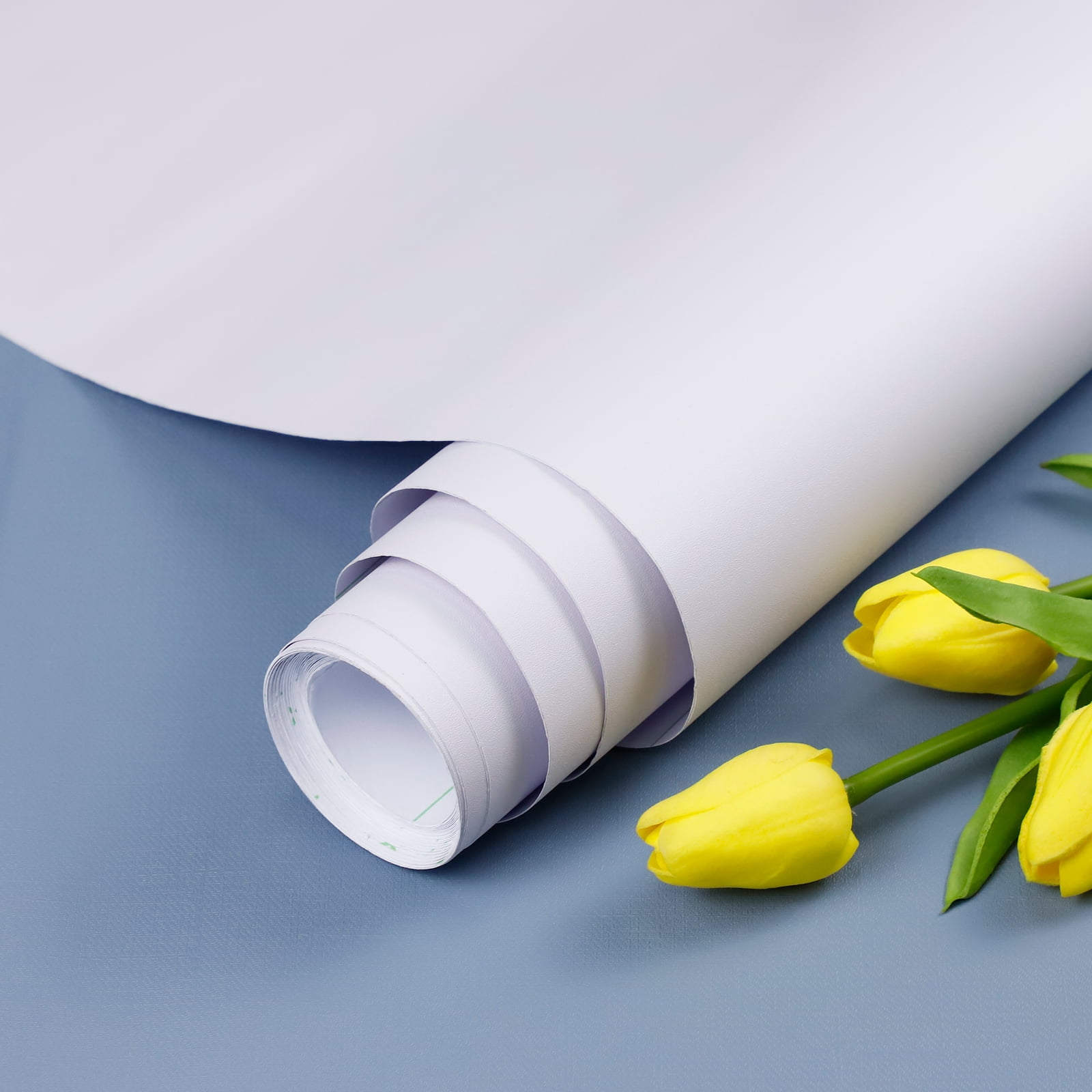 Oxdigi White Matte Self-Adhesive Contact Paper, 24x196 inches, Peel ...