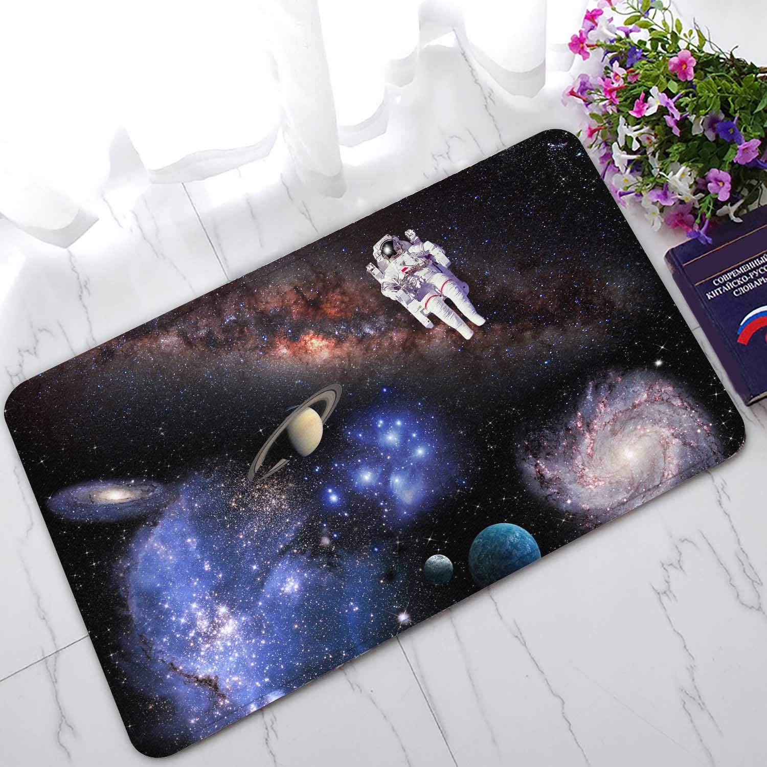 PKQWTM Space Landscape Elements Nasa Home Decor Floor Mat Area Rug ...