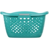 Home Logic 1.8 Bushel Hip Grip Plastic Laundry Basket, Teal, Adult ...