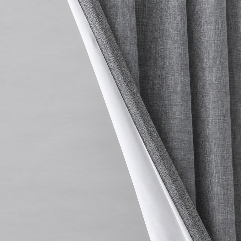 Linen Textured Blackout Curtatab 52 X 90 Inch 2 Panels - Walmart.com