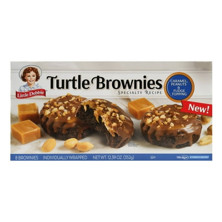 Little Debbie Family Pack Turtle Brownies, 12.39 oz - Walmart.com