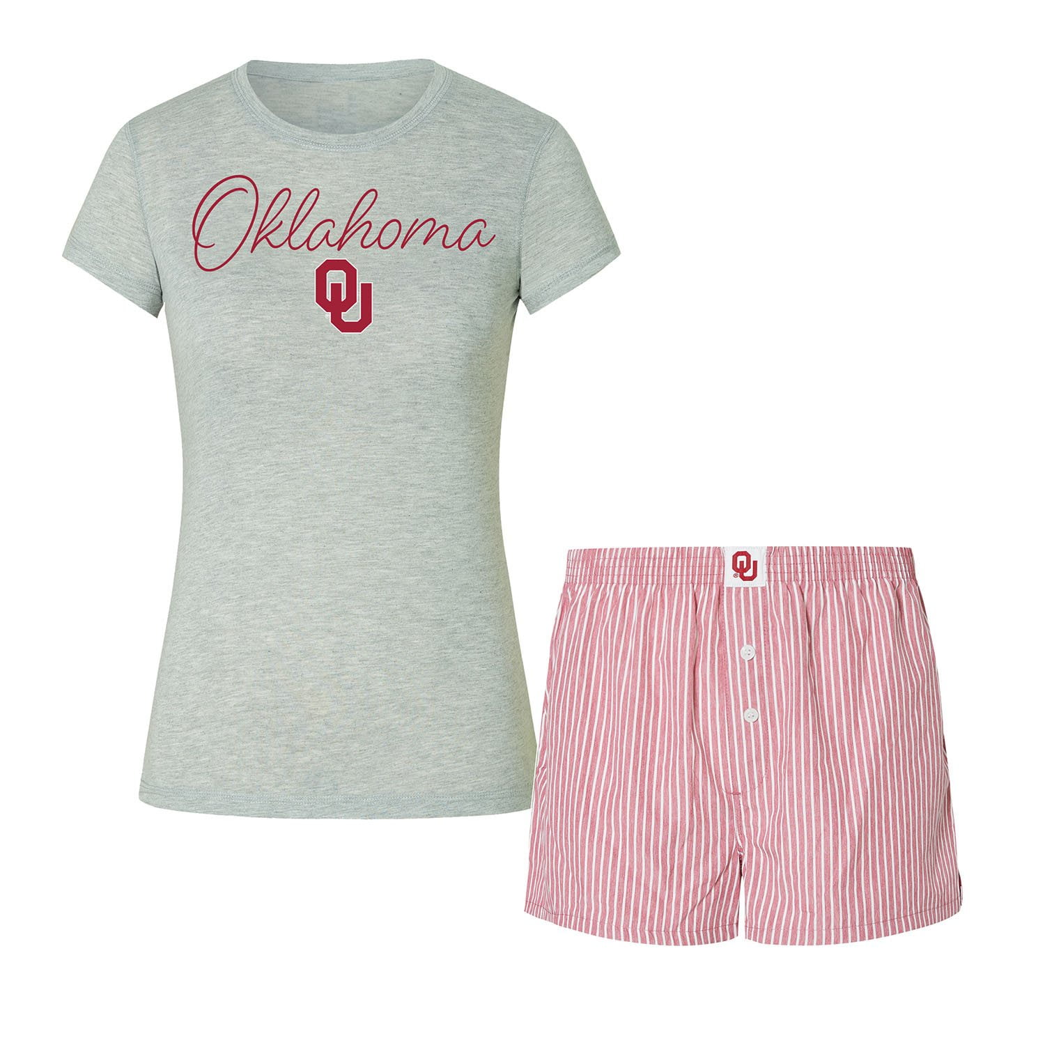 Oklahoma Sooners Women's 2-Piece Pajama Short Set - Samsclub.com