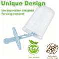 ACDANC Popsicle Molds Set 6 Pieces Ice Popsicle Maker-BPA Free,Easy ...