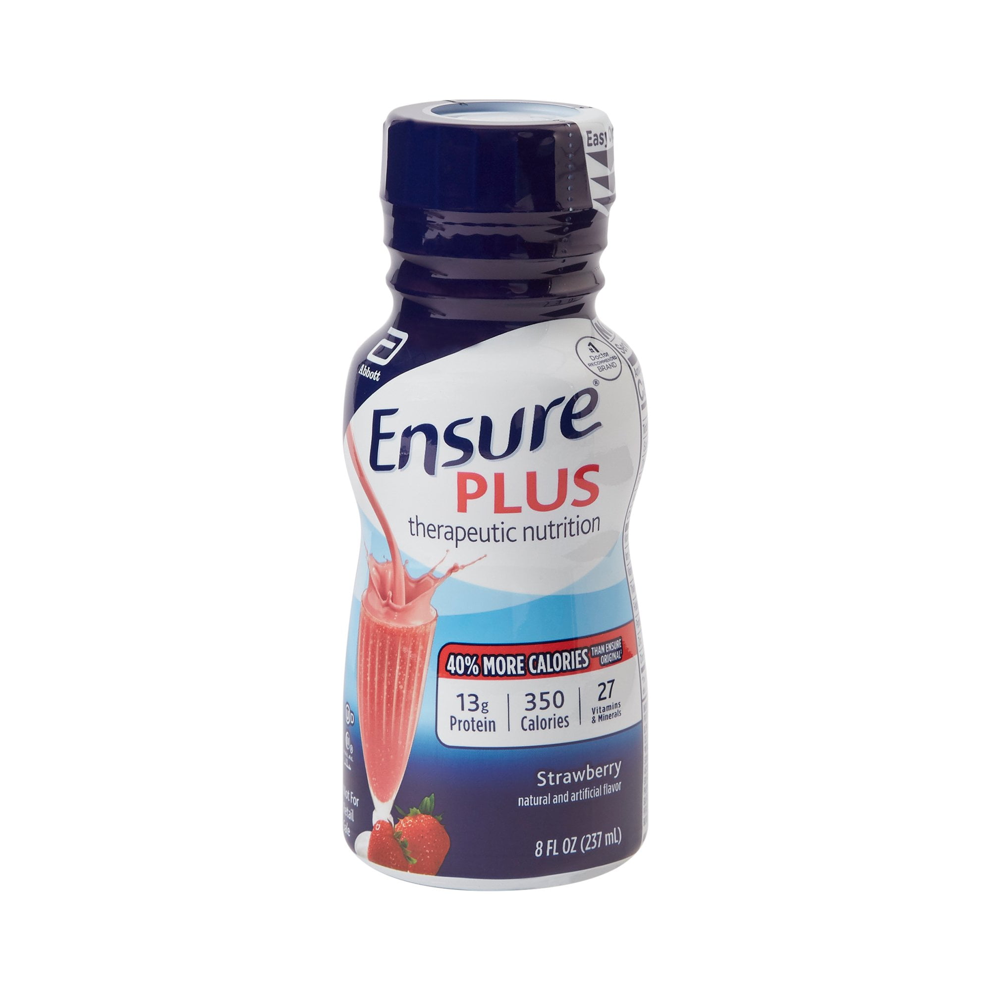 Ensure Plus Nutrition Shake, Strawberry 8 oz bottles (case of 24 ...