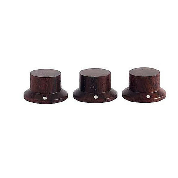 3 Pieces Guitar Knobs Professional Wood Craft Control Caps Volume Tone ...
